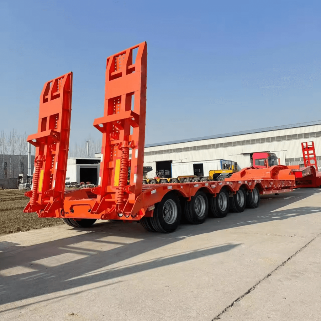 4 Axles 80 Ton Lowbed Trailer For Sale - Yaktrucks
