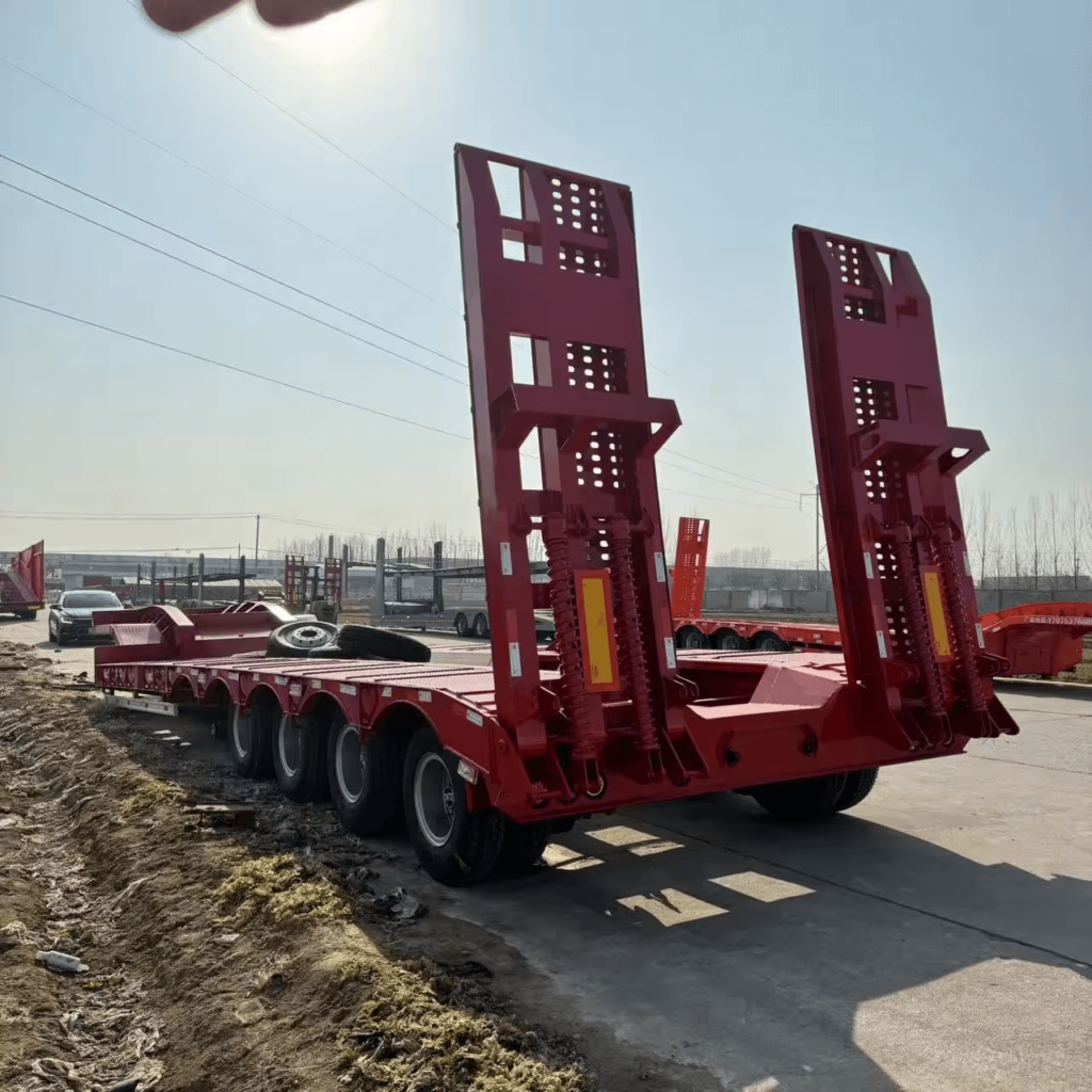 4 Axles 80 Ton Lowbed Trailer For Sale - Yaktrucks